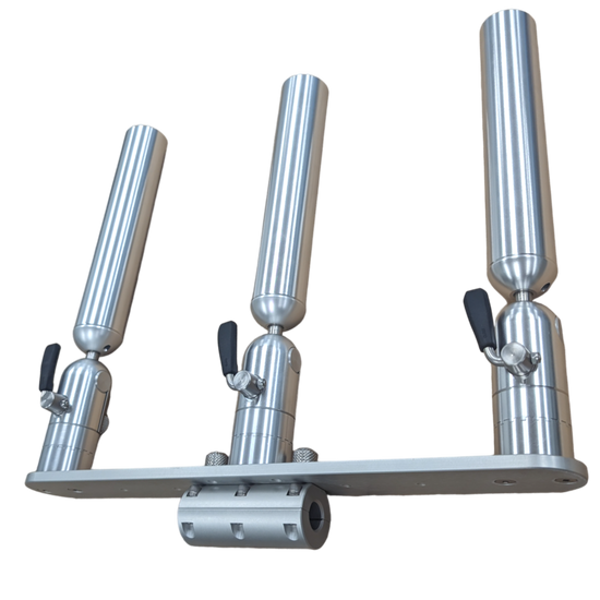 Triple Tube Rod Holder | Adjustable Fishing Rod Holder